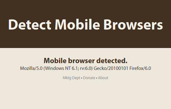 Como detectar dispositivos móviles - vissit.com